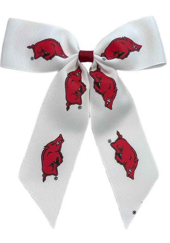 Arkansas Razorbacks Red Pony Style Kids Hair Ribbons - 2810605