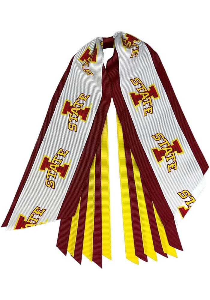 Iowa State Cyclones Red Jumbo Pony Streamer Kids Hair Ribbons - 2811162