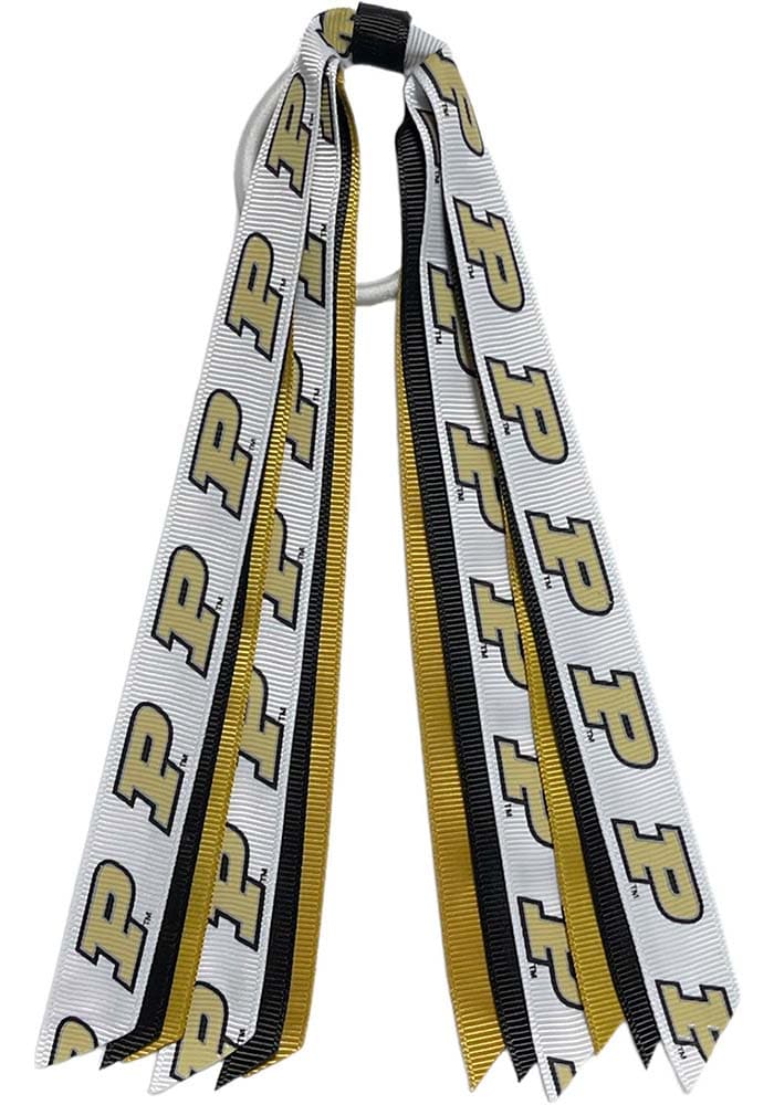 BLACK Mini Pony Purdue Boilermakers Kids Hair Ribbons - 2811410