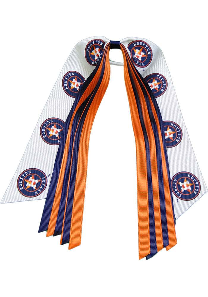 Houston Astros NAVY Pony Streamer Kids Hair Ribbons - 2811446
