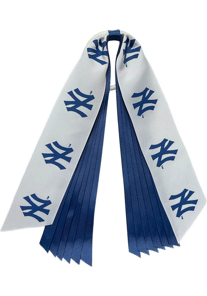 New York Yankees BLUE Pony Streamer Kids Hair Ribbons - 2811454