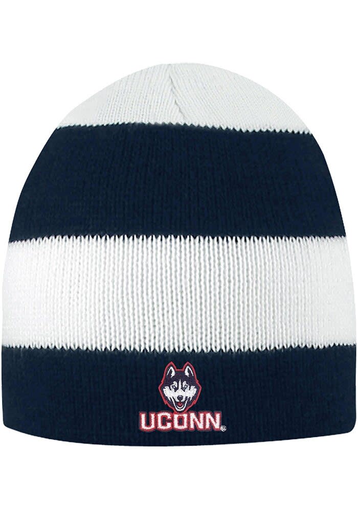 UConn Huskies LogoFit White Columbia Knit Hat - 2822423