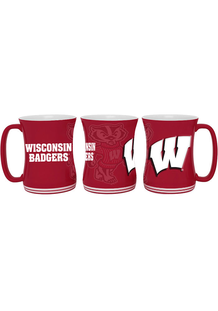 Wisconsin Badgers Red 16oz Barista Ceramic Mug - 28400035