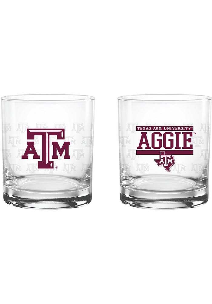Texas A&M Aggies MAROON 14 oz Alumni Rock Rock Glass - 28400042