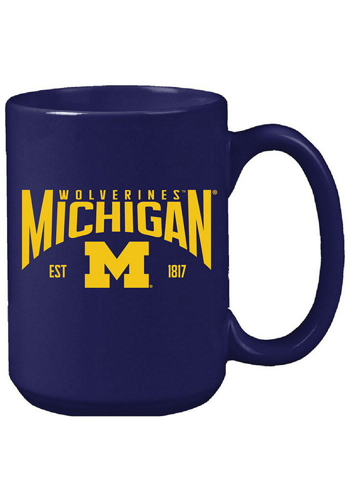 Michigan Wolverines MAIZE 15oz Est. Mug Ceramic Mug - 2840833