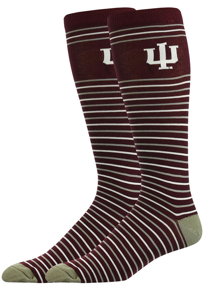 Red Stripe Indiana Hoosiers Mens Dress Socks - 28610434