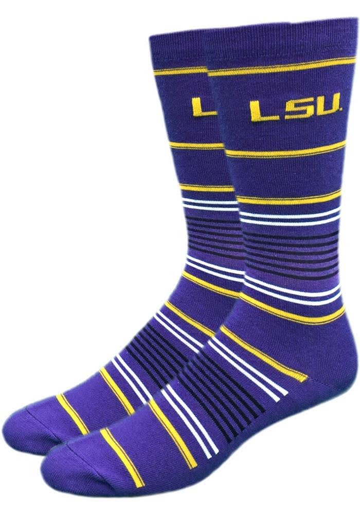 LSU Tigers PURPLE Alumnus Mens Dress Socks - 28610630