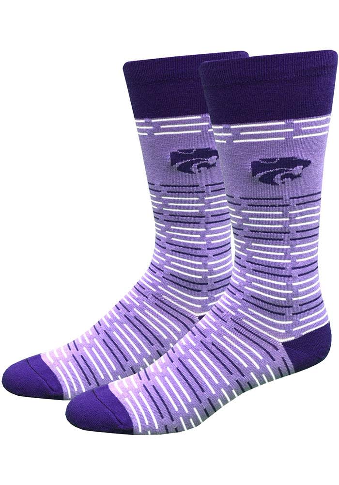 K-State Wildcats PURPLE Deans List Mens Dress Socks - 28610643