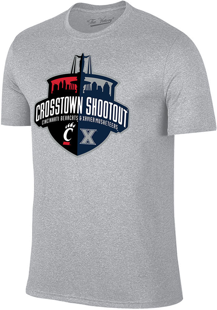 GREY Cincinnati Bearcats Crosstown Shootout Graphic Short Sleeve T Shirt - 28811203