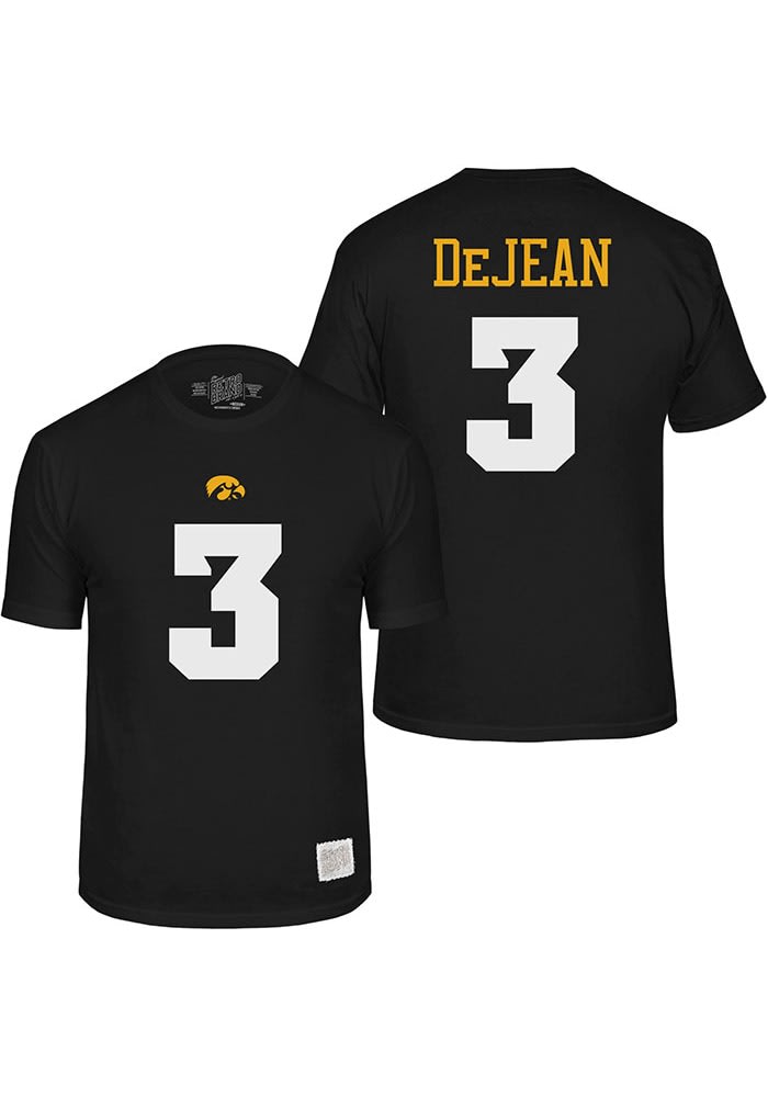 Cooper DeJean Mens BLACK Iowa Hawkeyes Football College Football ...