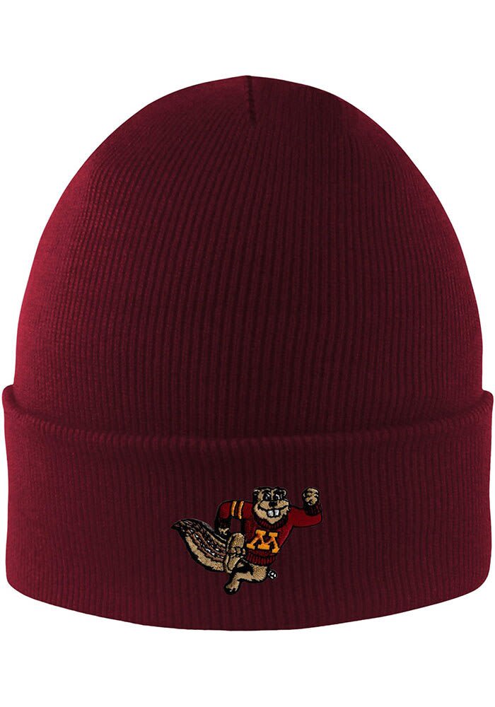 Minnesota Golden Gophers LogoFit MAROON North Pole Mens Knit Hat - 2881373