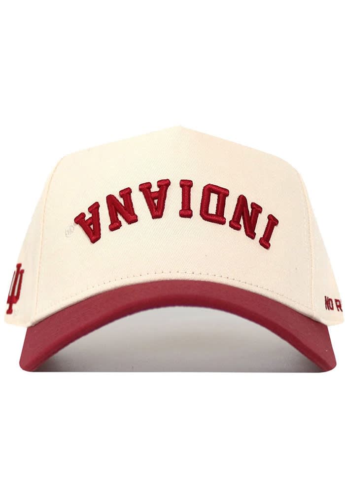 No Rivals NATURAL Indiana Hoosiers Upside Down Adjustable Hat - 288216821