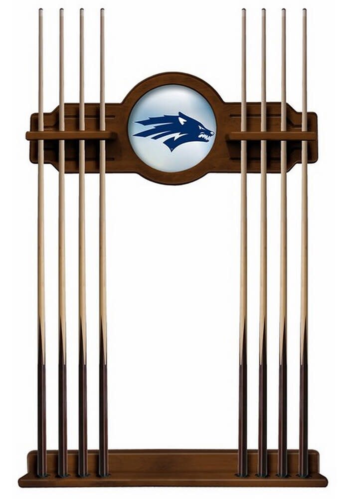 Nevada Wolf Pack Solid Wood Cue Rack Pool Table BROWN - 2905228