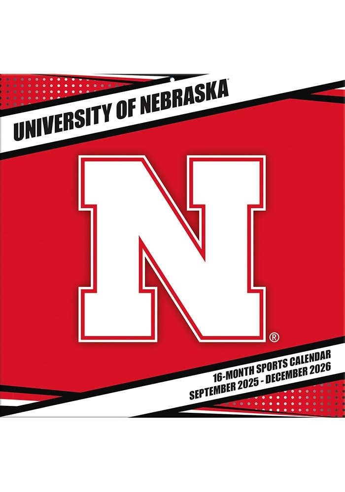 Nebraska Cornhuskers BLACK 2026 12x12 Calendar - 291098728