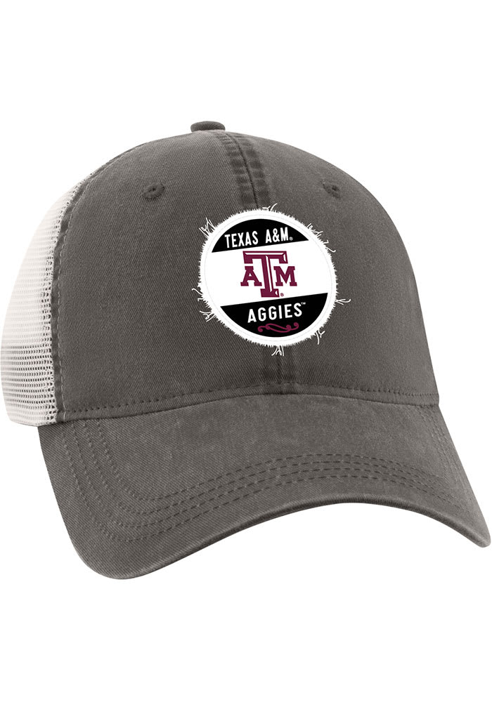 Texas A&M Aggies GREY Captiva Meshback Youth Adjustable Hat - 29530119
