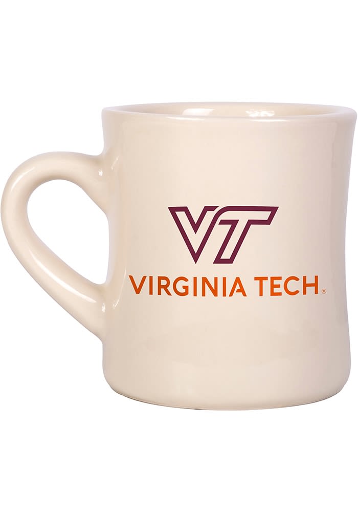 Virginia Tech Hokies CREAM 12oz Diner Ceramic Mug - 298826039