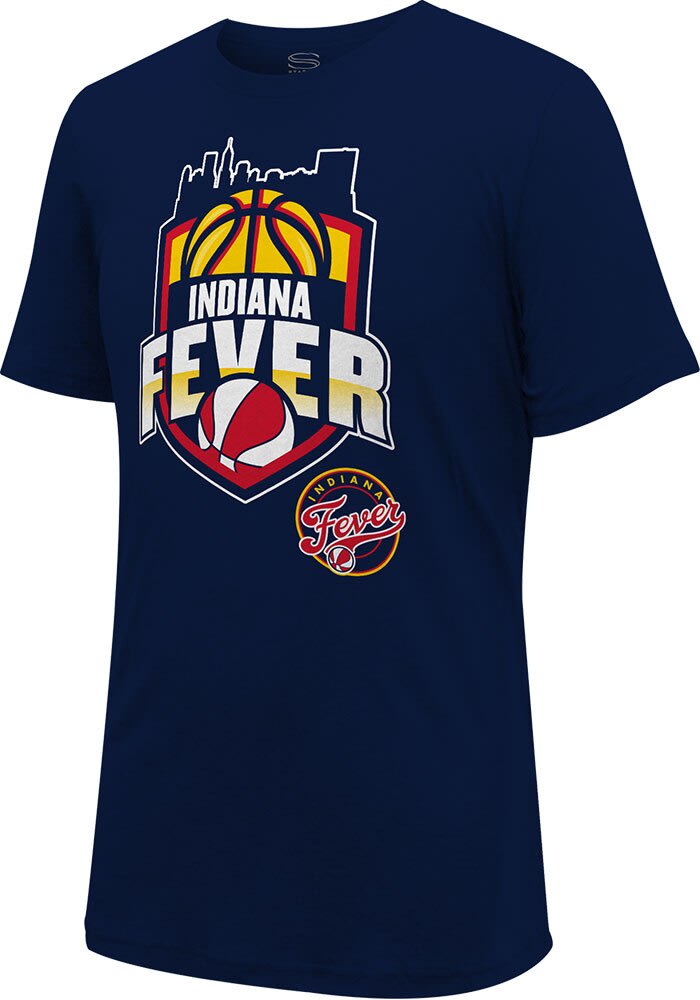 Indiana Fever NAVY Crest Short Sleeve T Shirt