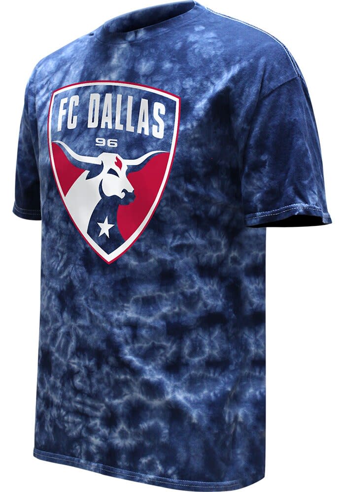 FC Dallas Color Wash Logo Short Sleeve Fashion T Shirt - NAVY