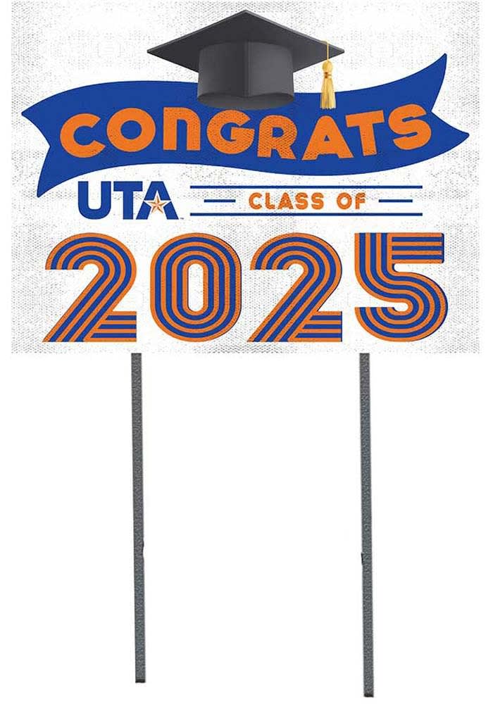 UTA Mavericks White 18x24 Yard Sign with Stakes Class of 2025 Yard Sign ...