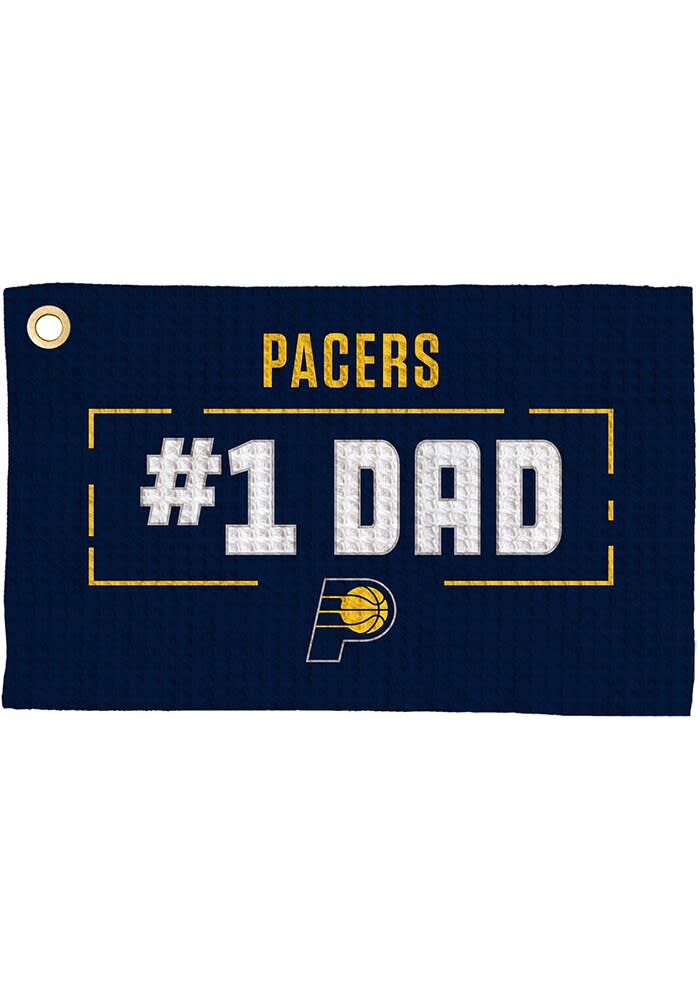 Indiana Pacers NAVY #1 Dad Waffle Golf Towel - 31404761