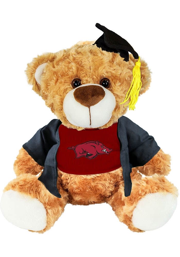 Arkansas Razorbacks CARDINAL 9.5in Graduation Bear Plush - 32280102