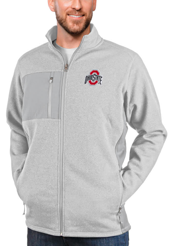 Antigua Mens GREY Ohio State Buckeyes Course - 32311709