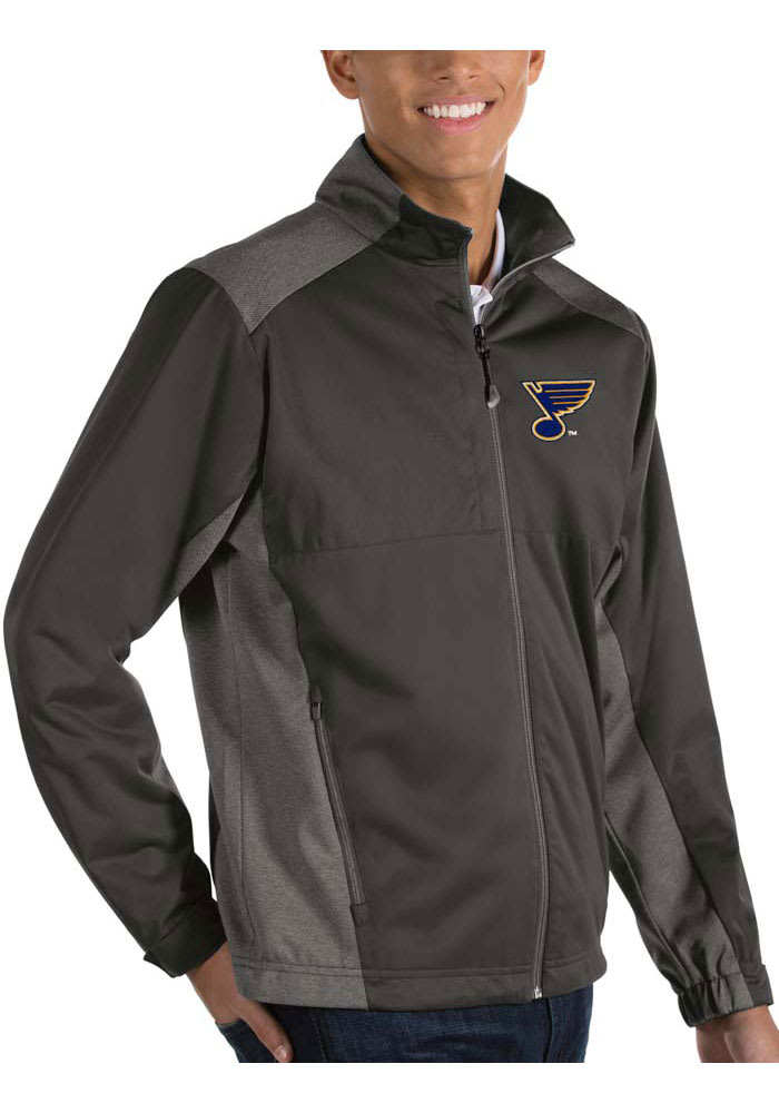 Antigua St Louis Blues Mens CHARCOAL Revolve Medium Weight Jacket