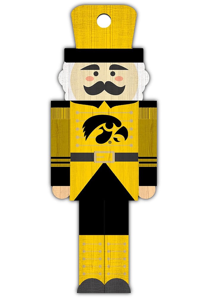 Iowa Hawkeyes BLACK Nutcracker Ornament - 32600894