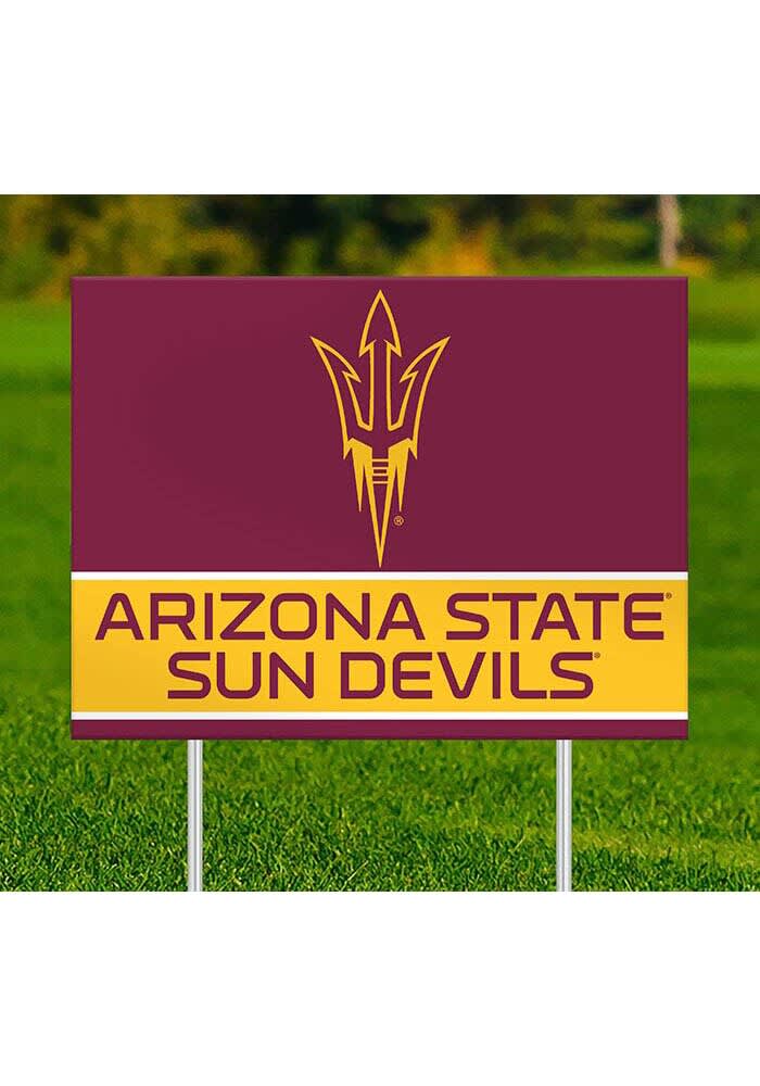 Arizona State Sun Devils MAROON Team Yard Sign - 326200424