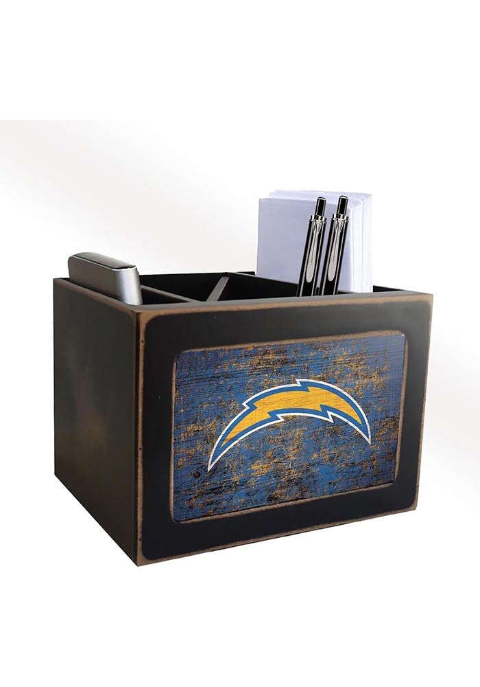 Los Angeles Chargers Blue Desktop Organizer Desk Accessory - 326201076