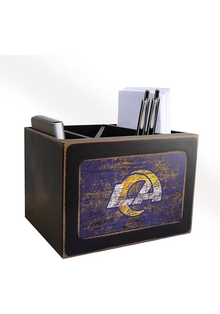 Los Angeles Rams BLUE Desktop Organizer Desk Accessory - 326201077