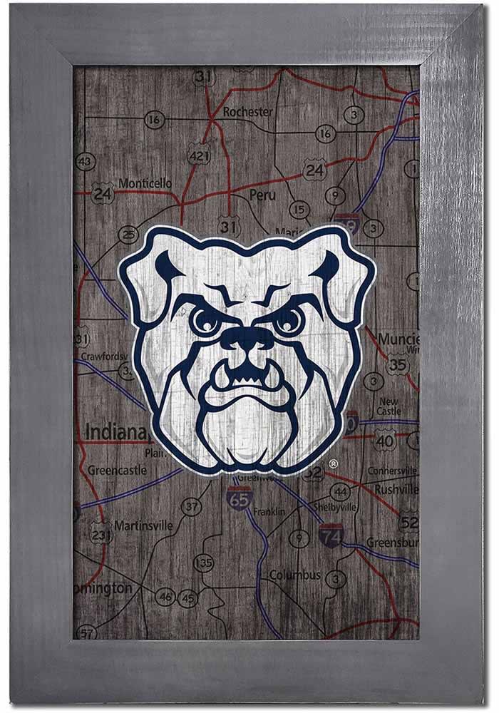 Butler Bulldogs City Map Sign GREEN - 326201573