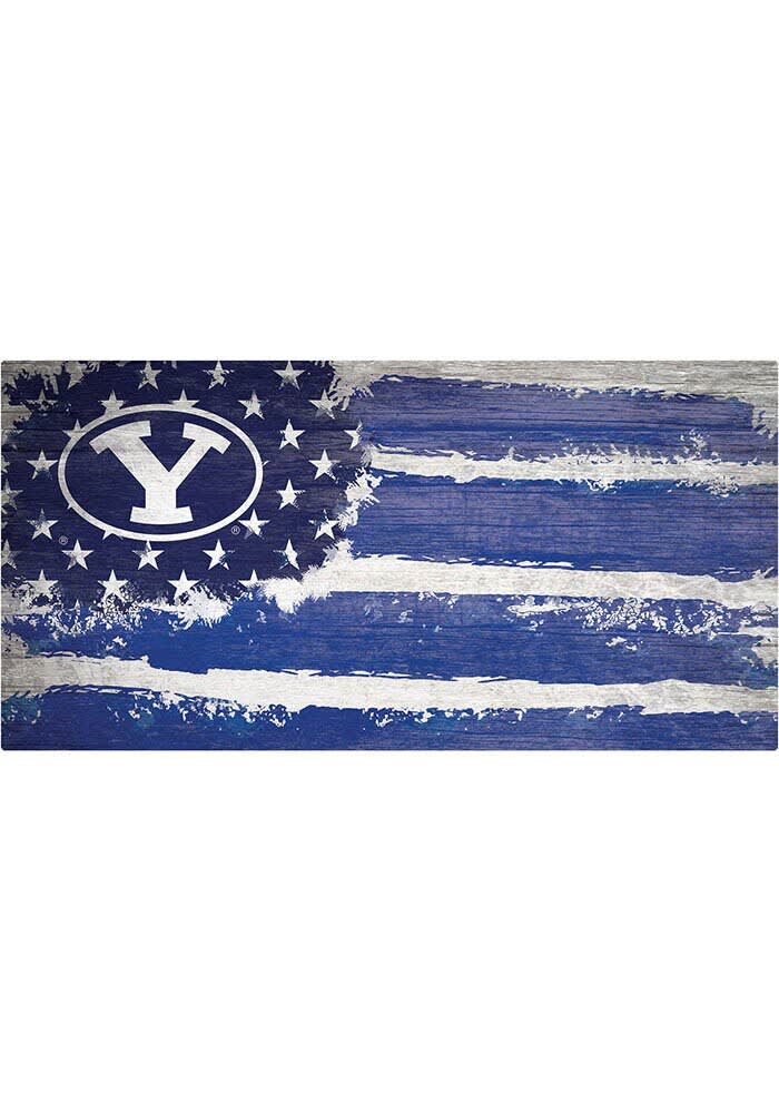 BYU Cougars Flag 6x12 Sign NAVY - 326201712