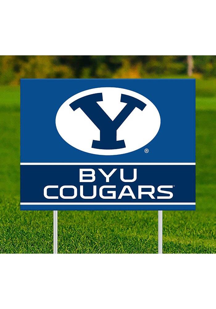 BYU Cougars NAVY Team Yard Sign - 326201782