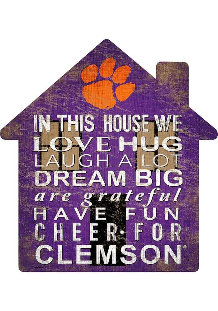 Clemson Tigers 12 inch House Sign ORANGE - 326202028