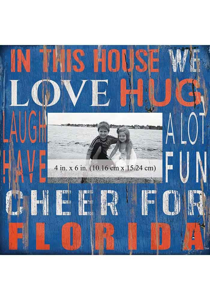 Florida Gators ORANGE In This House 10x10 Picture Frame - 326202634
