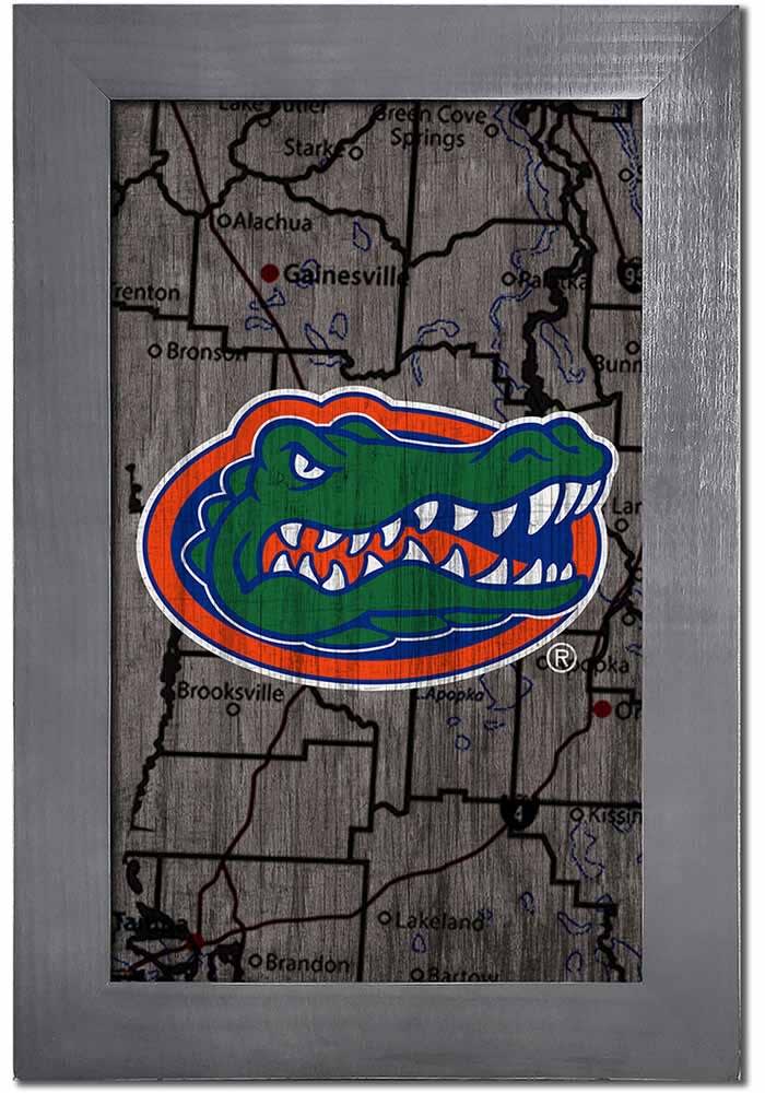 Florida Gators City Map Sign ORANGE - 326202679