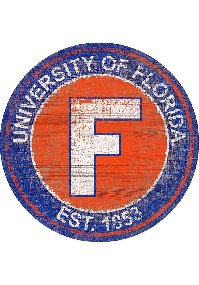 Florida Gators Round Heritage Logo Sign ORANGE - 326202730