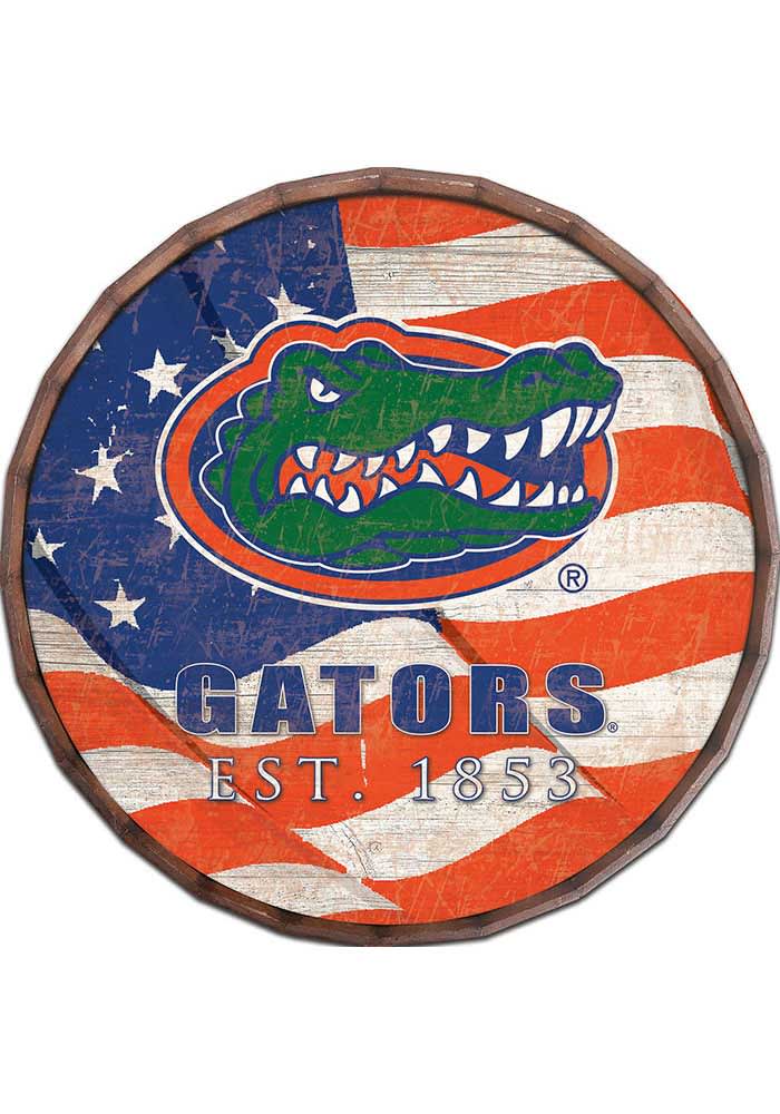 Florida Gators Flag 24 Inch Barrel Top Sign ORANGE - 326202745