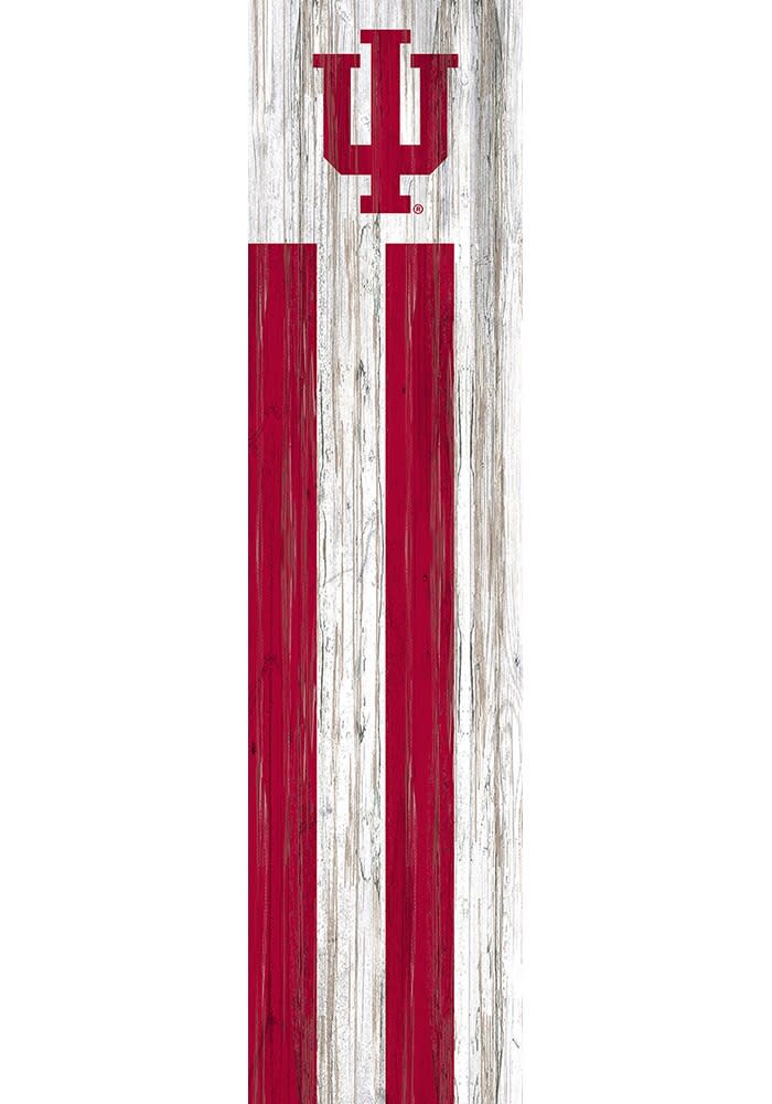Indiana Hoosiers Red 24 Inch Flag Leaner Sign - 326203862