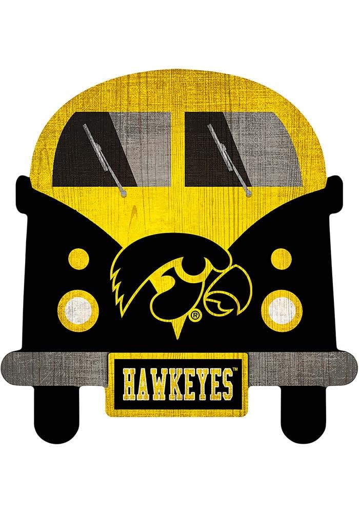 Iowa Hawkeyes Team Bus Sign BLACK - 326204062