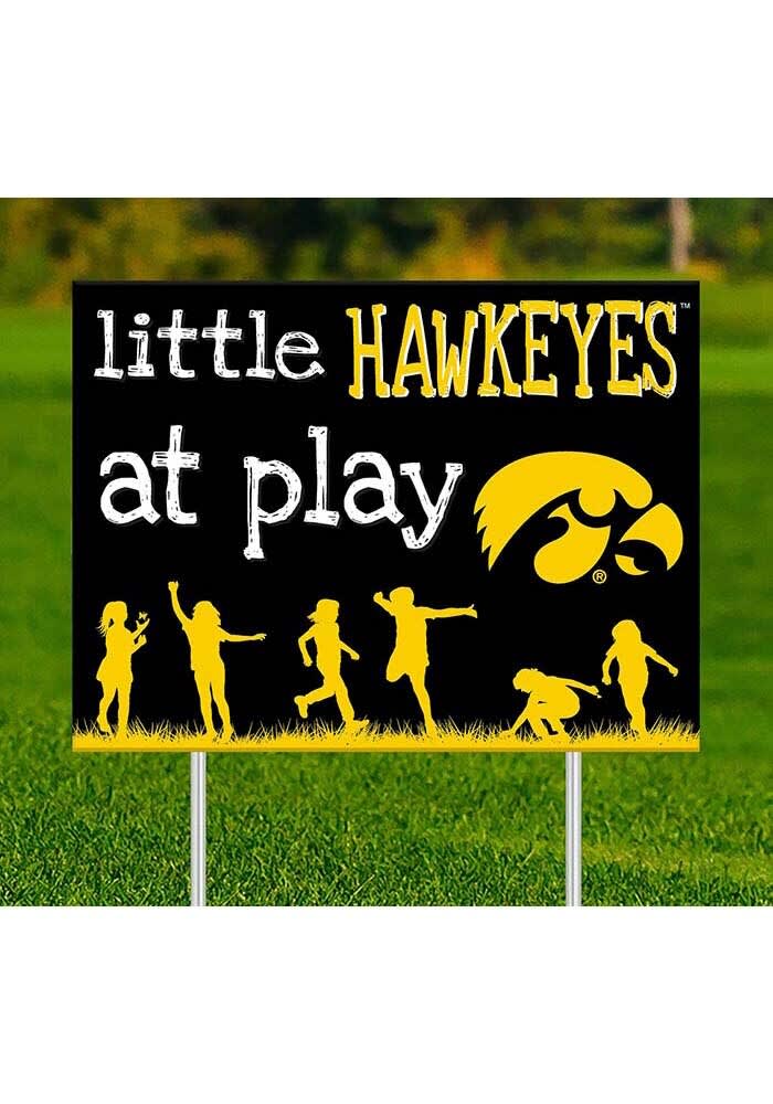 Iowa Hawkeyes BLACK Little Fans at Play Yard Sign - 326204081