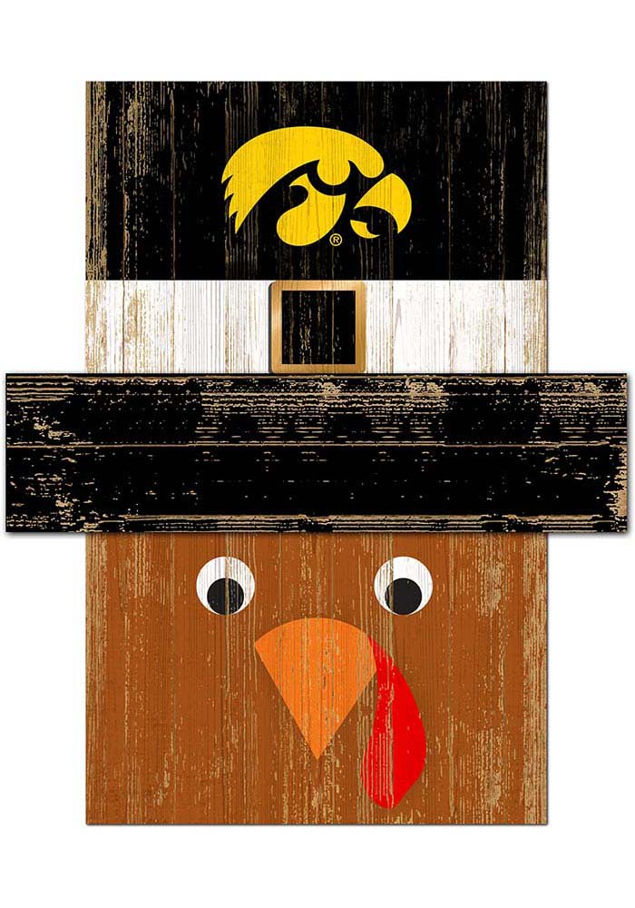 Iowa Hawkeyes Turkey Head Sign BLACK - 326204160