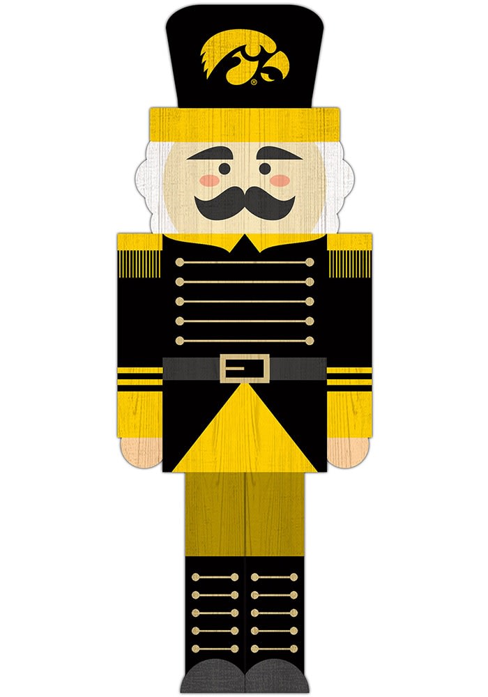 Iowa Hawkeyes 31 Inch Nutcracker Leaner Sign BLACK - 326204177
