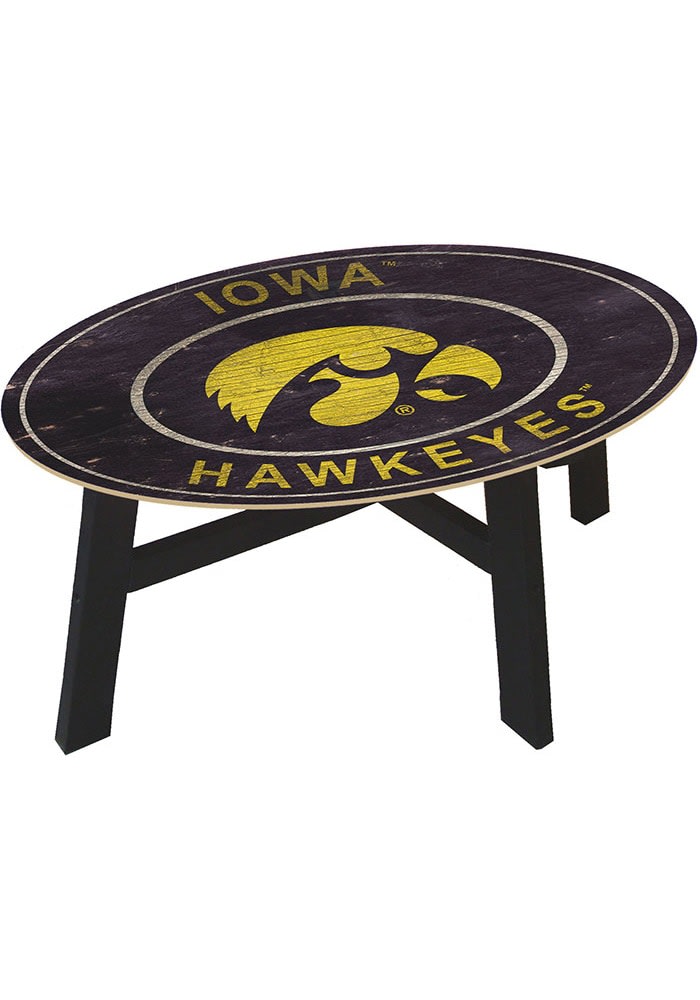 Iowa Hawkeyes Logo Heritage Logo BLACK Coffee Table - 326204222