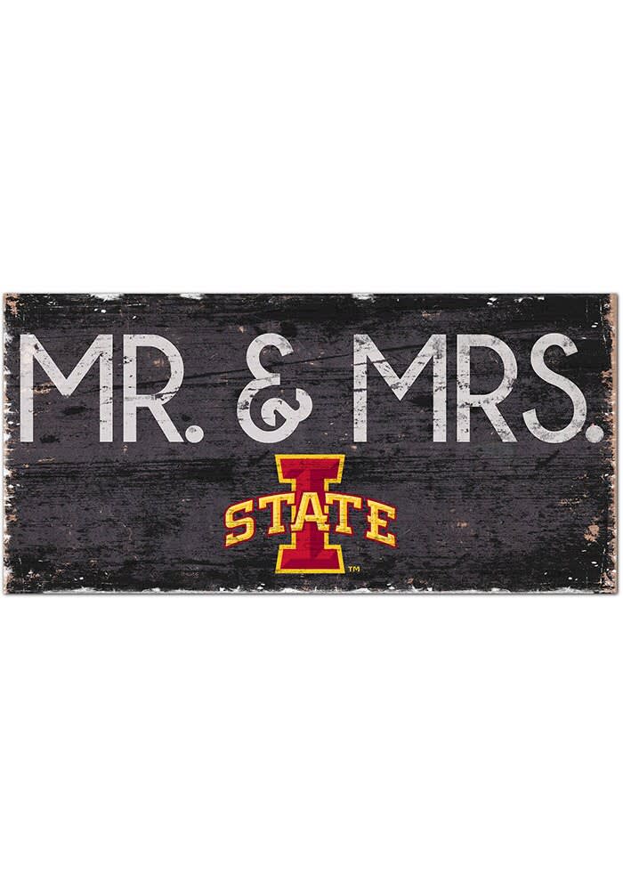 Iowa State Cyclones Mr and Mrs Sign Red - 326204281