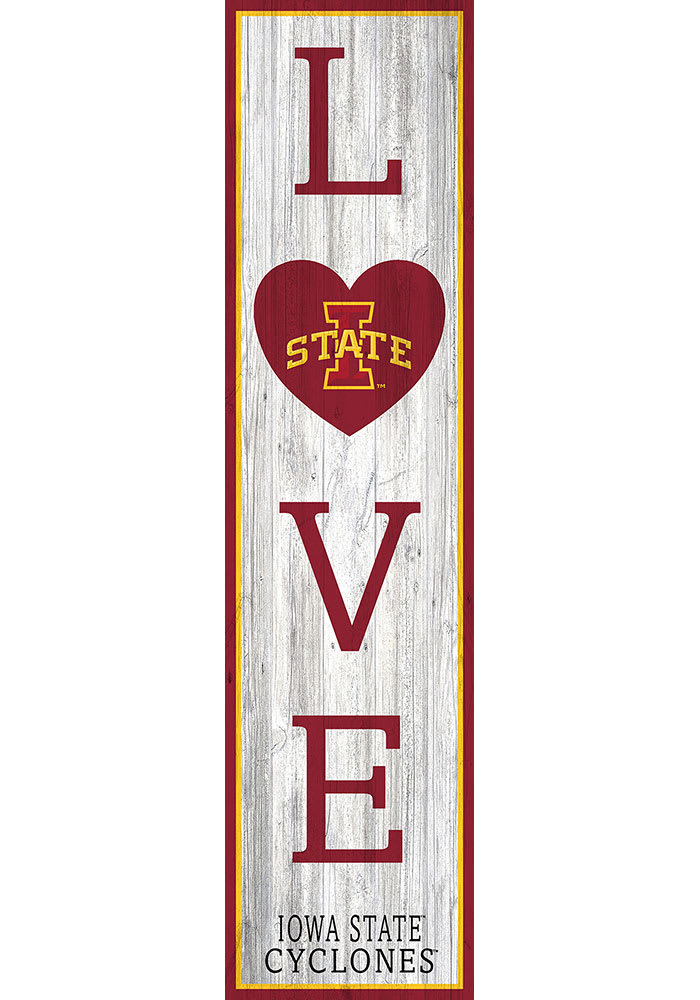 Iowa State Cyclones 48 Inch Love Leaner Sign Red - 326204467