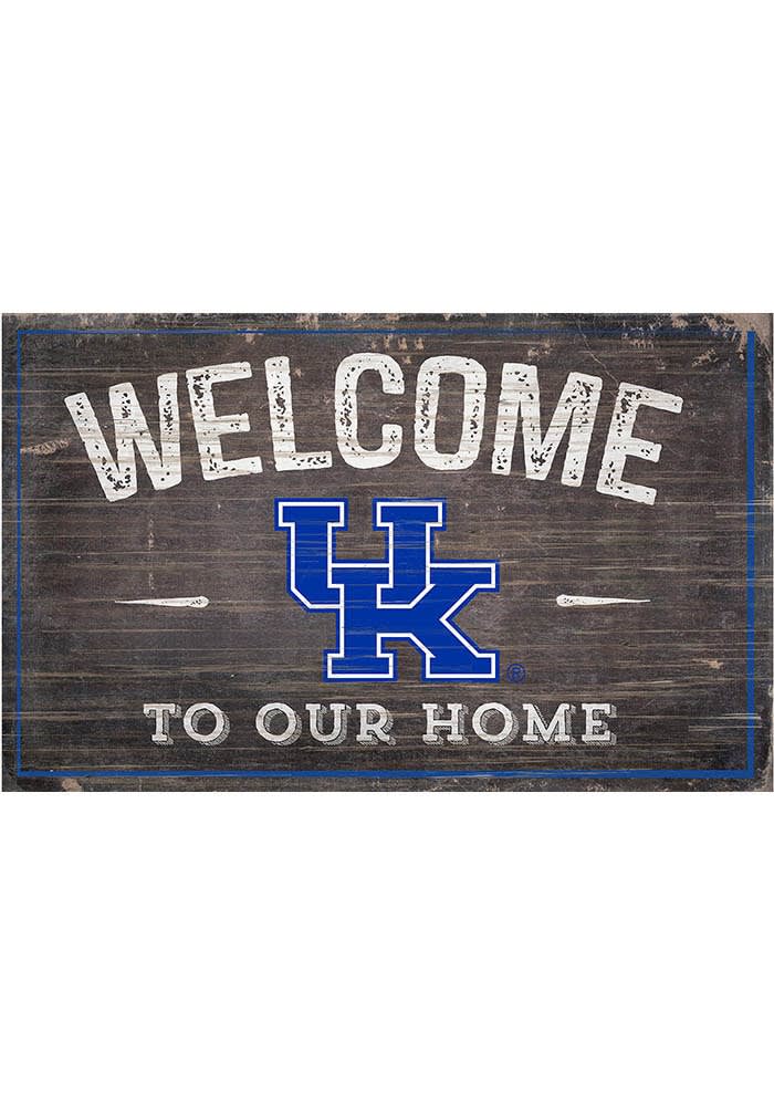 Kentucky Wildcats Welcome to our Home Sign Blue - 326205165