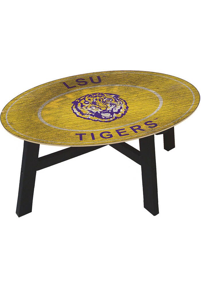 LSU Tigers Logo Heritage Logo PURPLE Coffee Table - 326205837