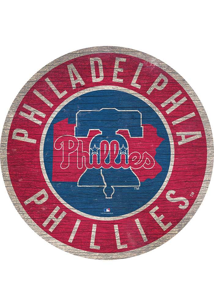 Philadelphia Phillies State Circle Sign Sign BLUE - 32620594